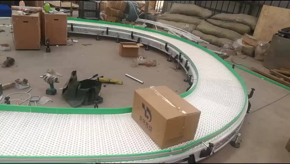 Dlte 2200 Turn Modular Curve Conveyor Belt - Buy Radius Plastic Turn ...