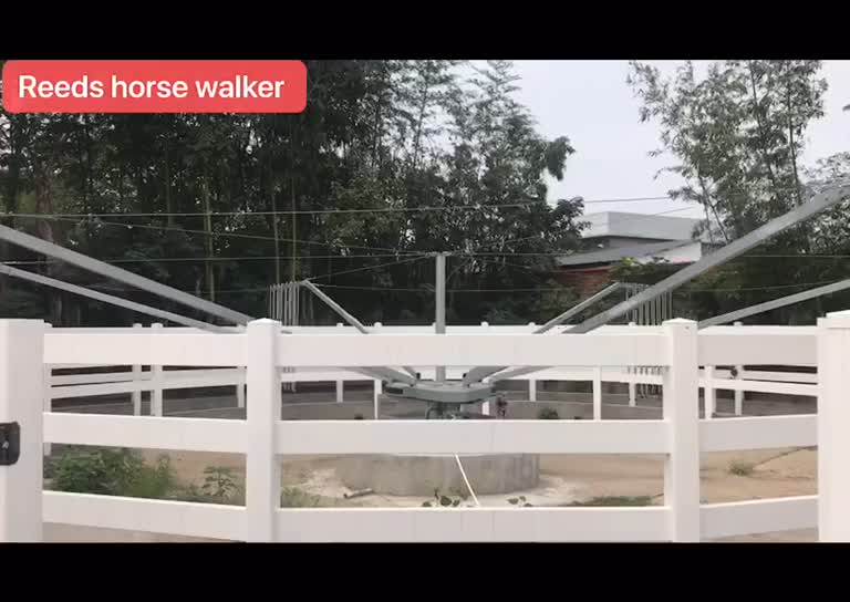 Hdg Horse Walker For Horse To Exercise With Roof With Fence - Buy Horse Walker,Horse Walker ...