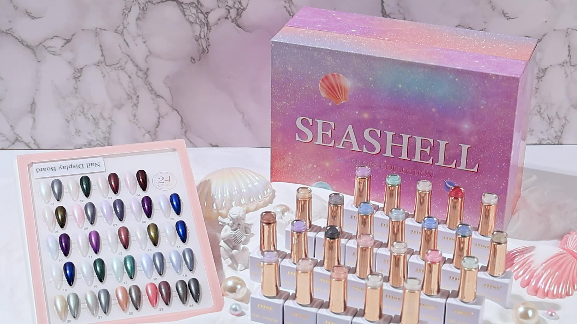 Jting Newest Design Dream Seashell Gel Collection 24colors Set Box ...