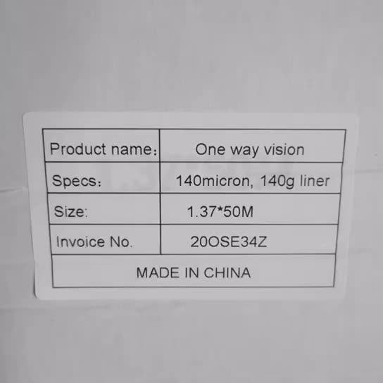 Perforated Vinyl One Way Vision,Glass Sticker Advertising Printing,See ...