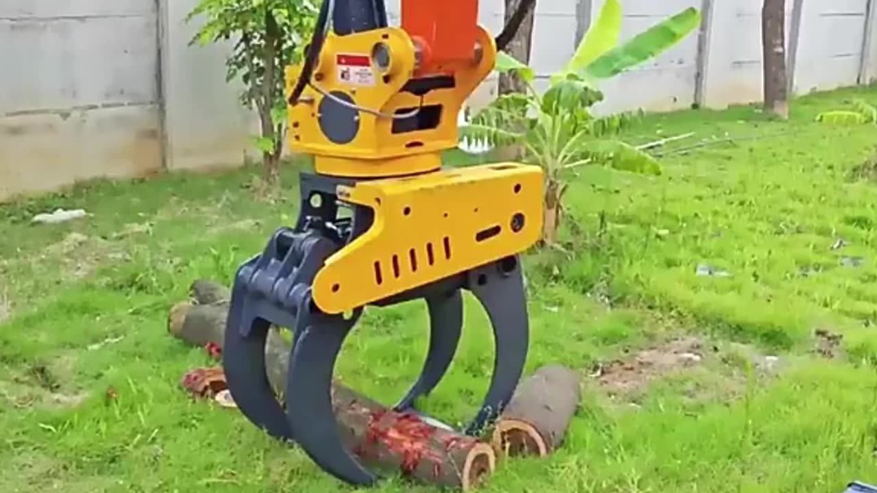 Forestry Machine Hydraulic Grab With Shear Felling Grapple Saw Wood ...
