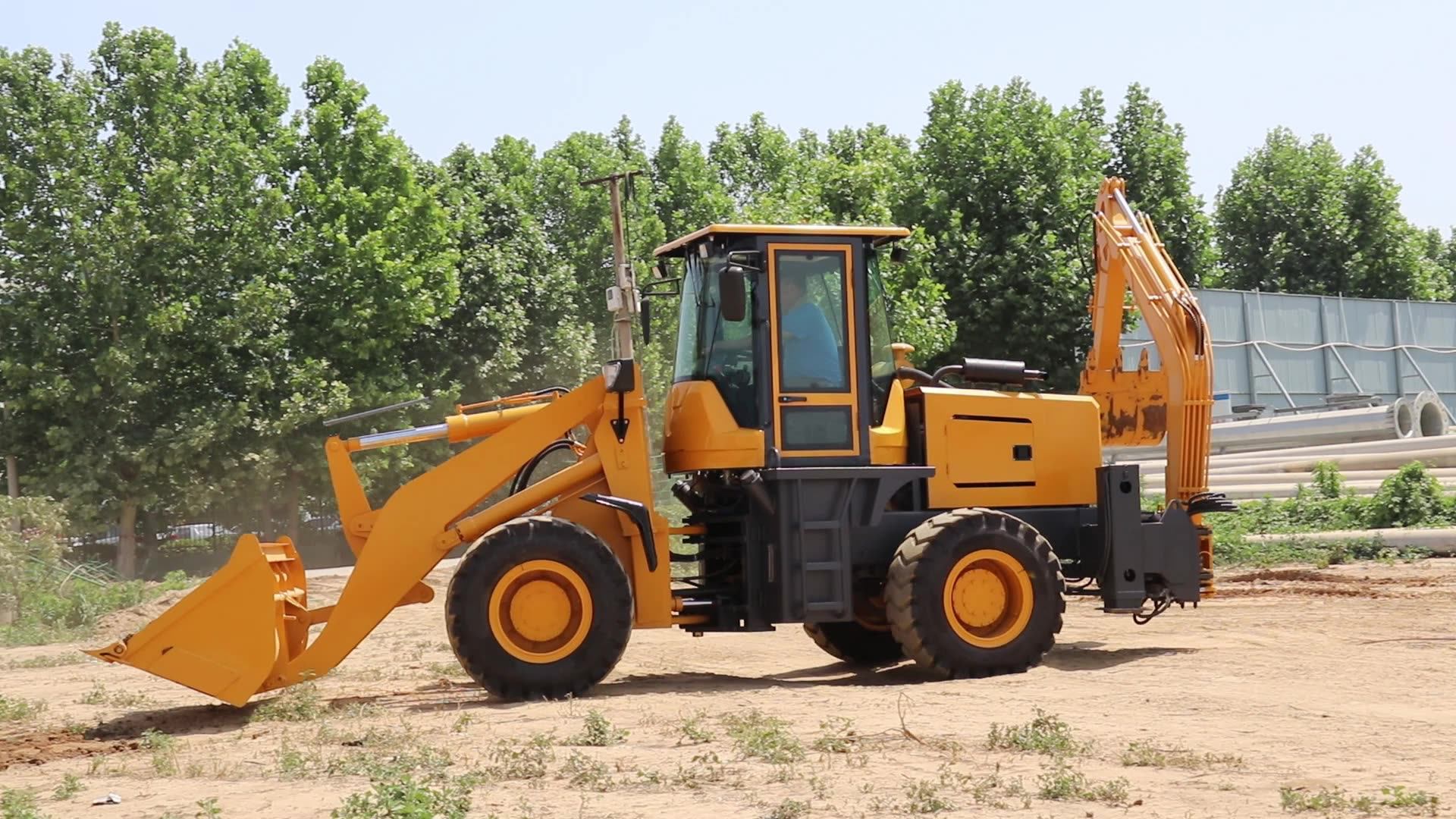 Soao New Ce Epa Engine Diesel 3ton 2.5ton Wheel New Tractor 4x4 Backhoe ...