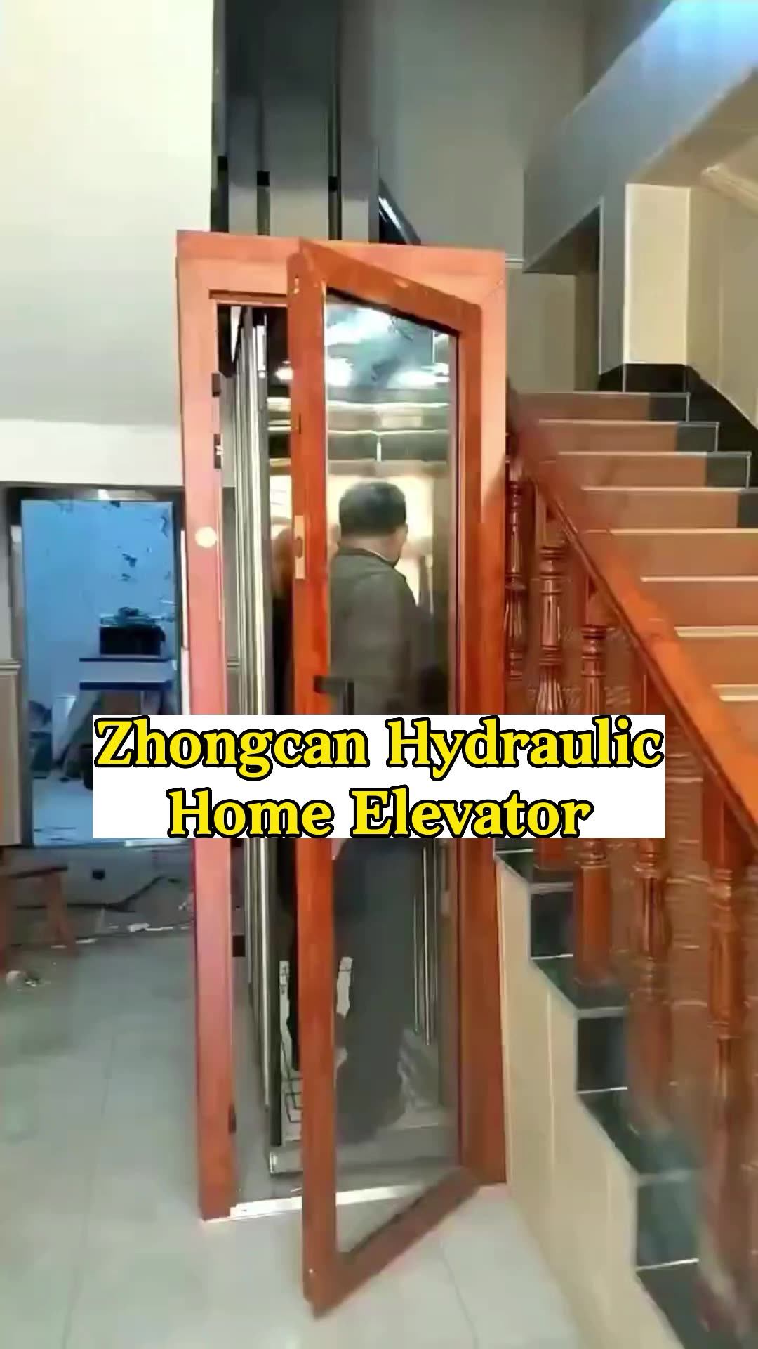 200kg 300kg 500kg Mini Residential Glass Passenger Elevators Small Home ...