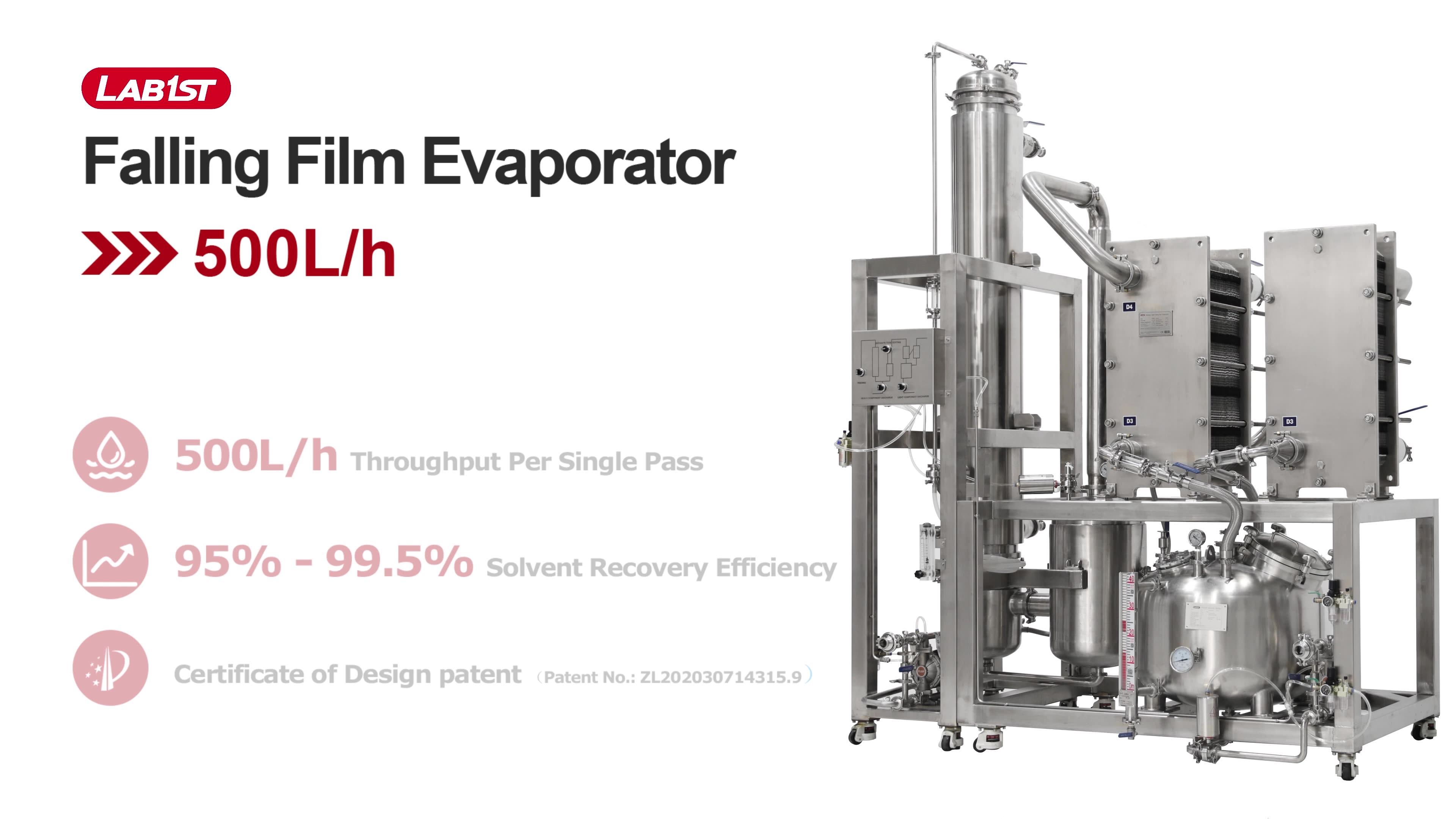 Lab1st Vacuum Falling Film Evaporator Concentrate Extraction For Sale ...