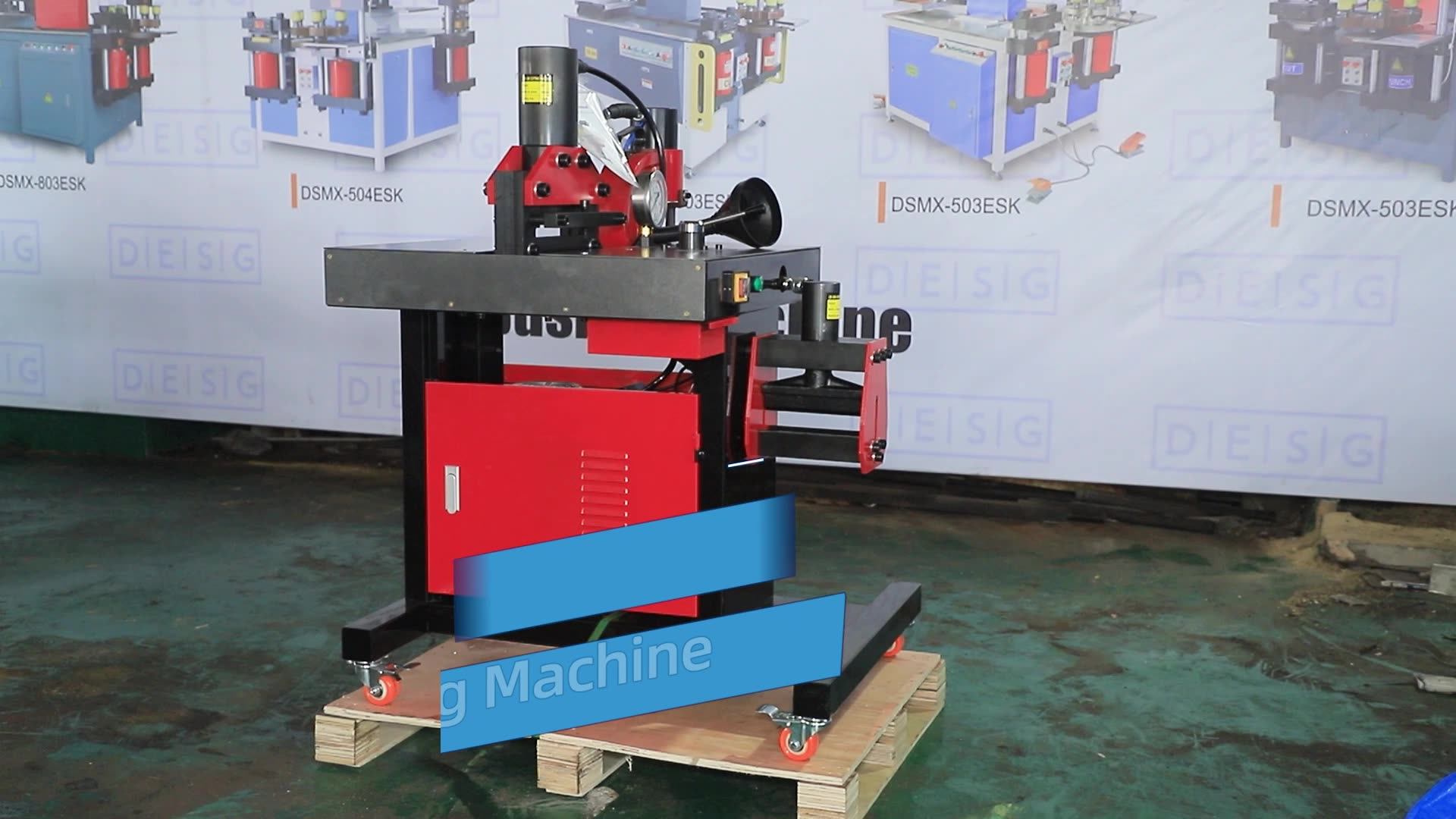 3 In1 Hydraulic Punching Bending Cutting Machine Dhy-200 Copper Bus Bar ...