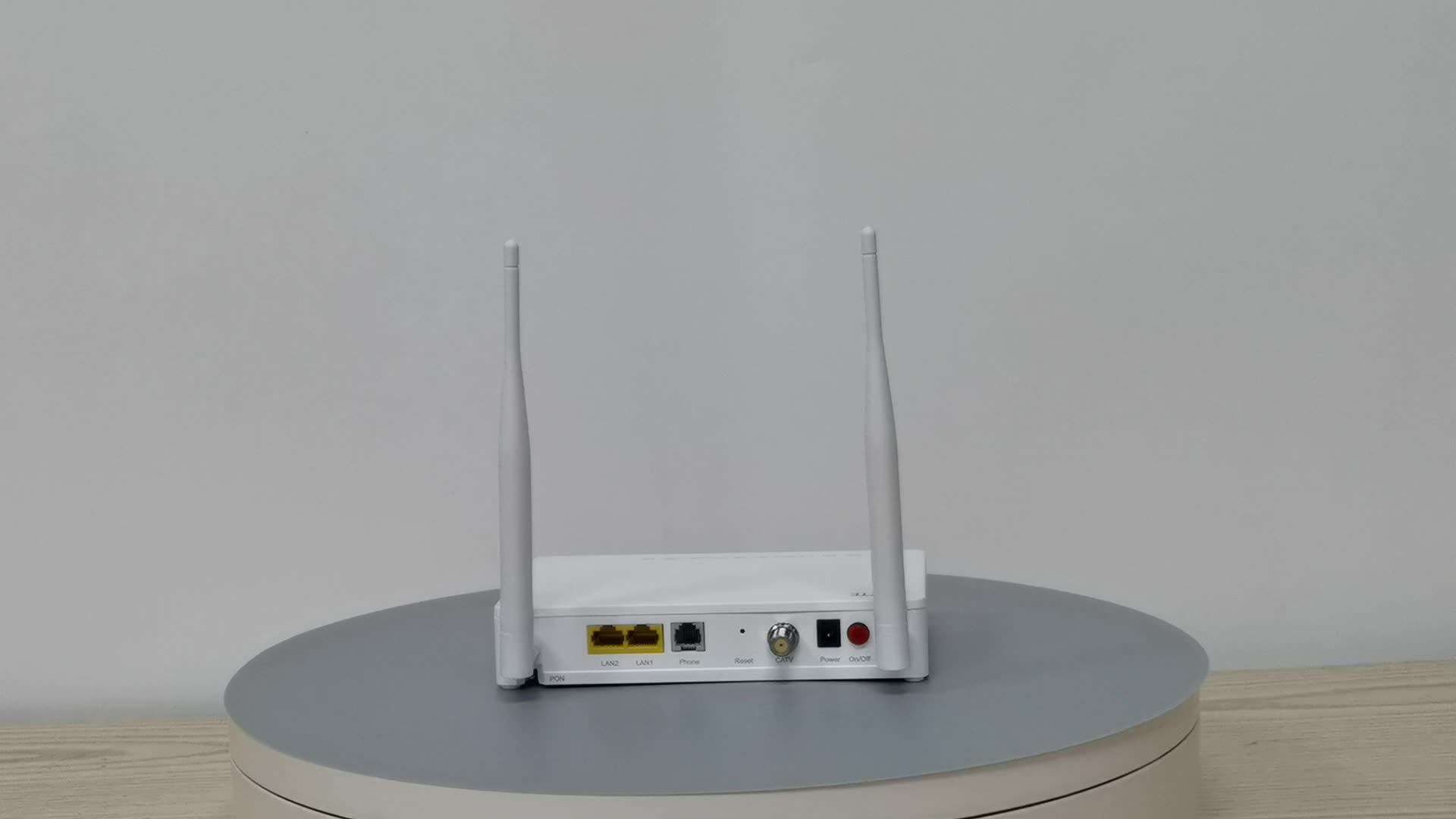 Zxhn F618 V9.0 2ge 1pots 1fxs 2.4g Single Band Wifi Rf Catv Gpon Onu ...