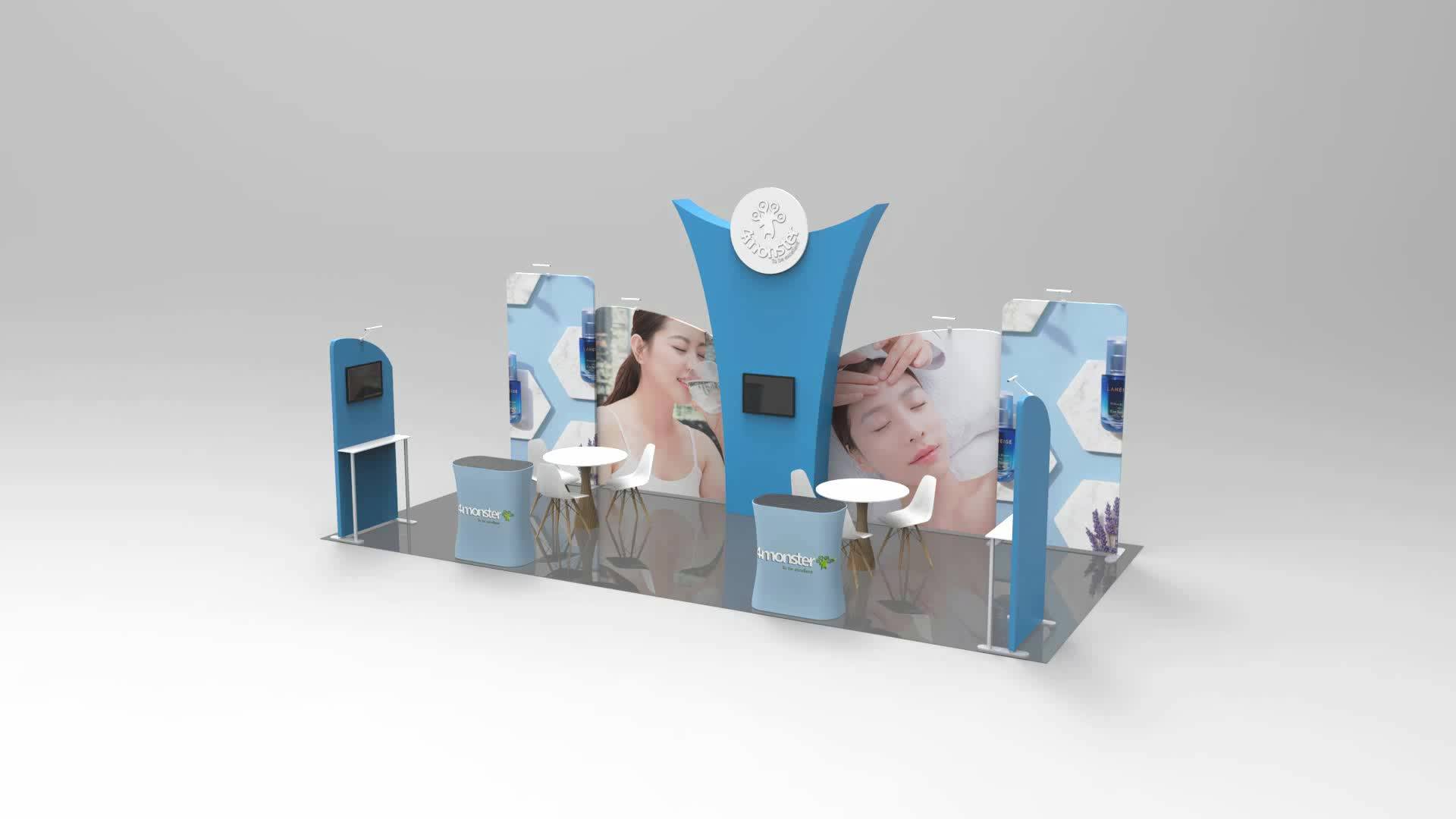 Aluminum Portable Modular Shell Scheme 3x3 Exhibition Booth - Buy ...