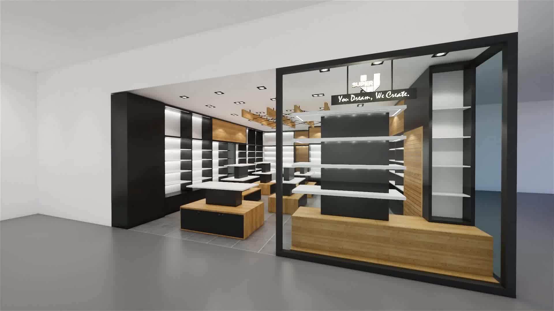 Customized Retail Optical Shop Design Eyewear Store Interior Led ...