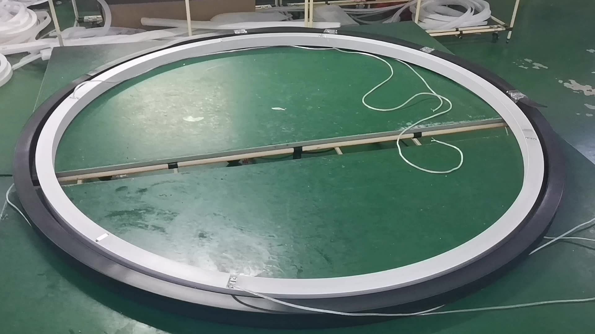 50mm Led Circular Pendant Linear Light Round Hanging Light Fixture For ...