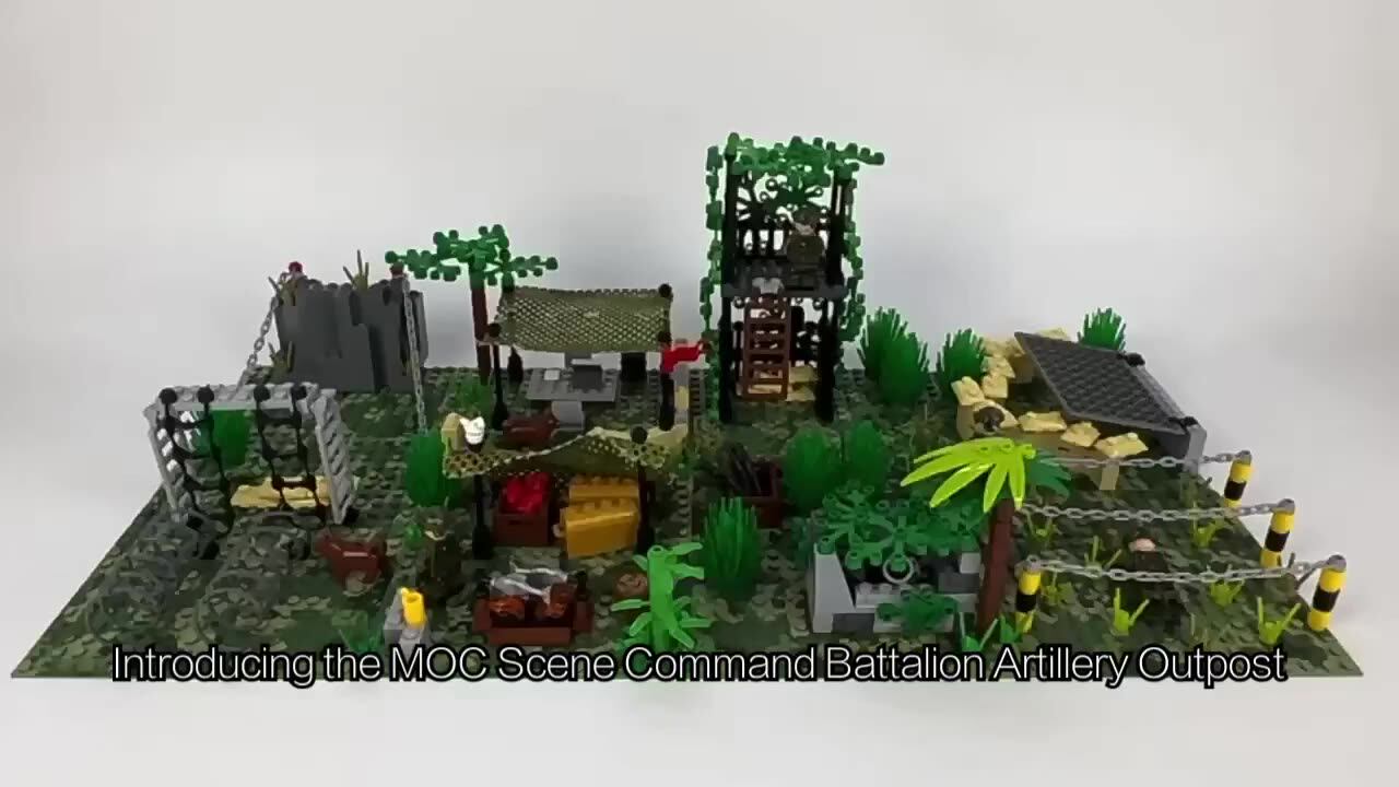 Moc Scene Command Battalion Artillery Outpost Trenches Military Jungle ...