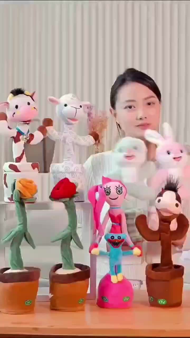 Cute Talking Butterfly Giraffe Animatronic Animal Doll Singing ...