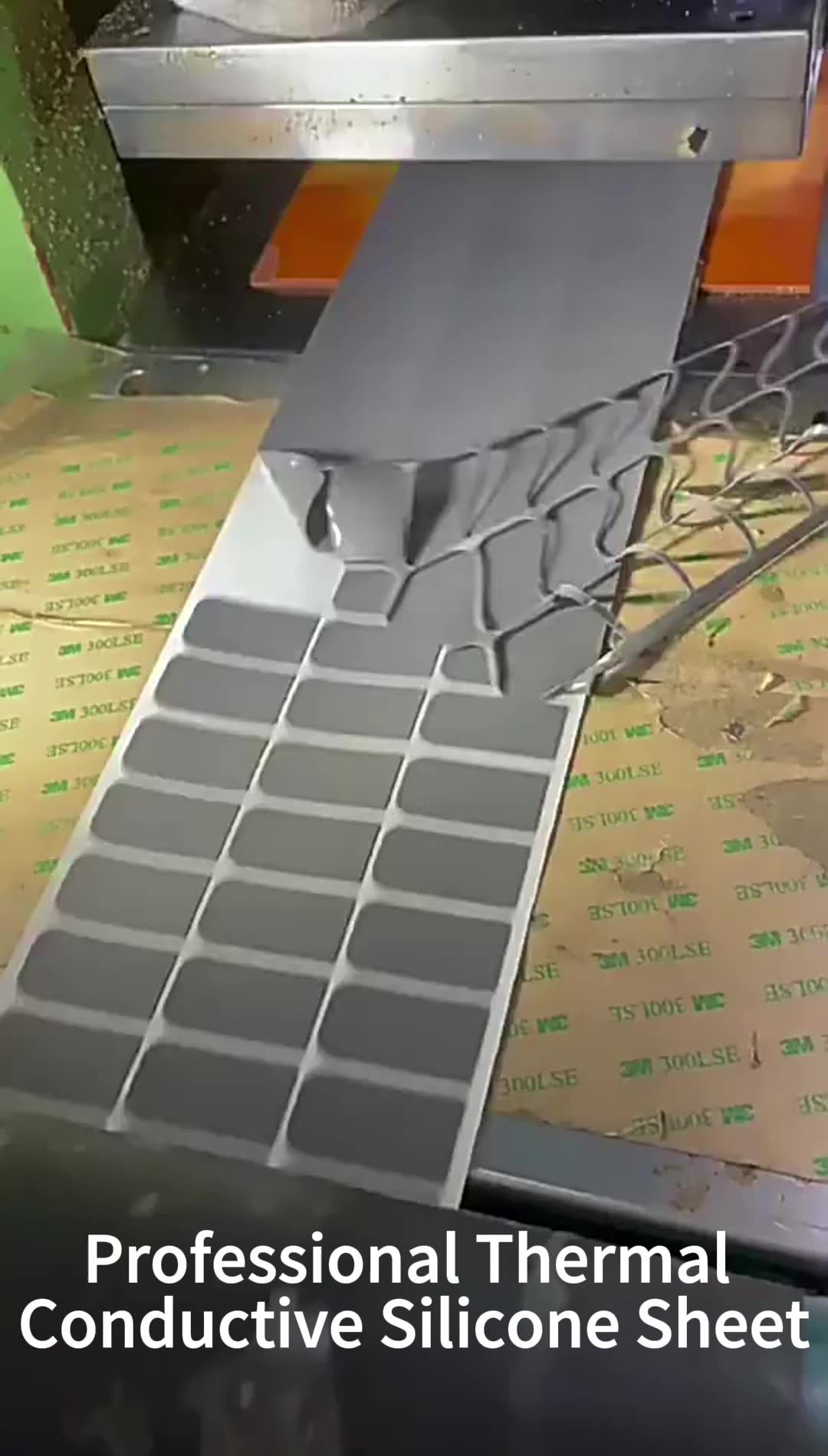 Silicone Heat Conduction Pad Adhesive Backed Thermal Conductive Silica ...