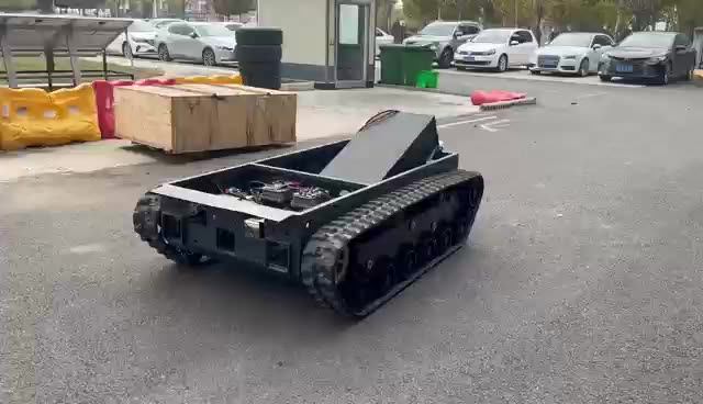 Avt-18t Rov Unmanned Crawler Robots Chassis Rubber Track Firefighting ...