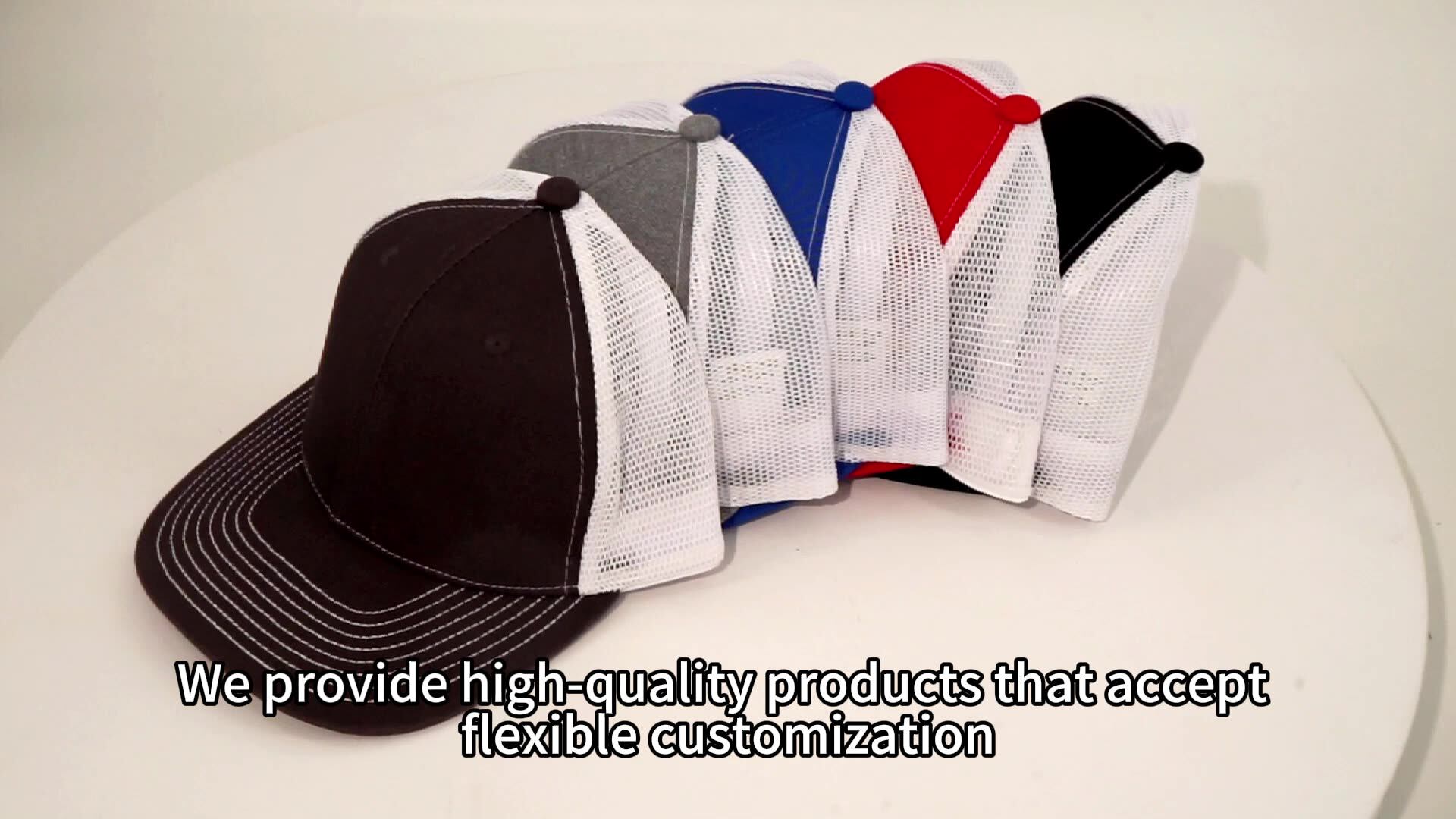 Custom Personalized Two Tone Sports Baseball Cap Mesh 6 Panel Snap Back ...