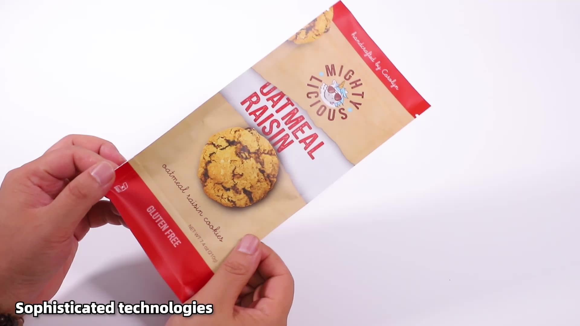 Custom Food Packaging Grain Bags Flour Sack Food Zipper Bag Spice ...