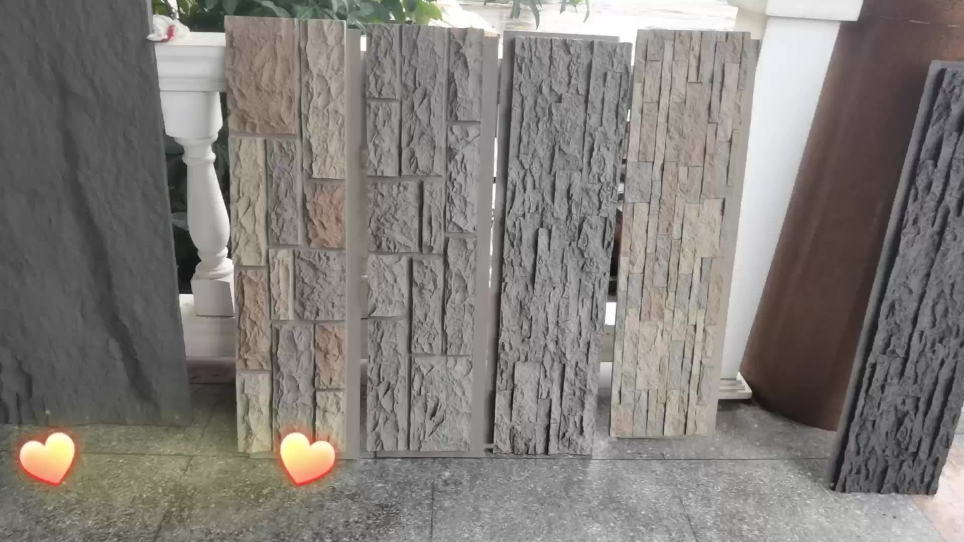 High Quality Pu Faux Stone Wall Panel And Waterproof Stone Siding For ...