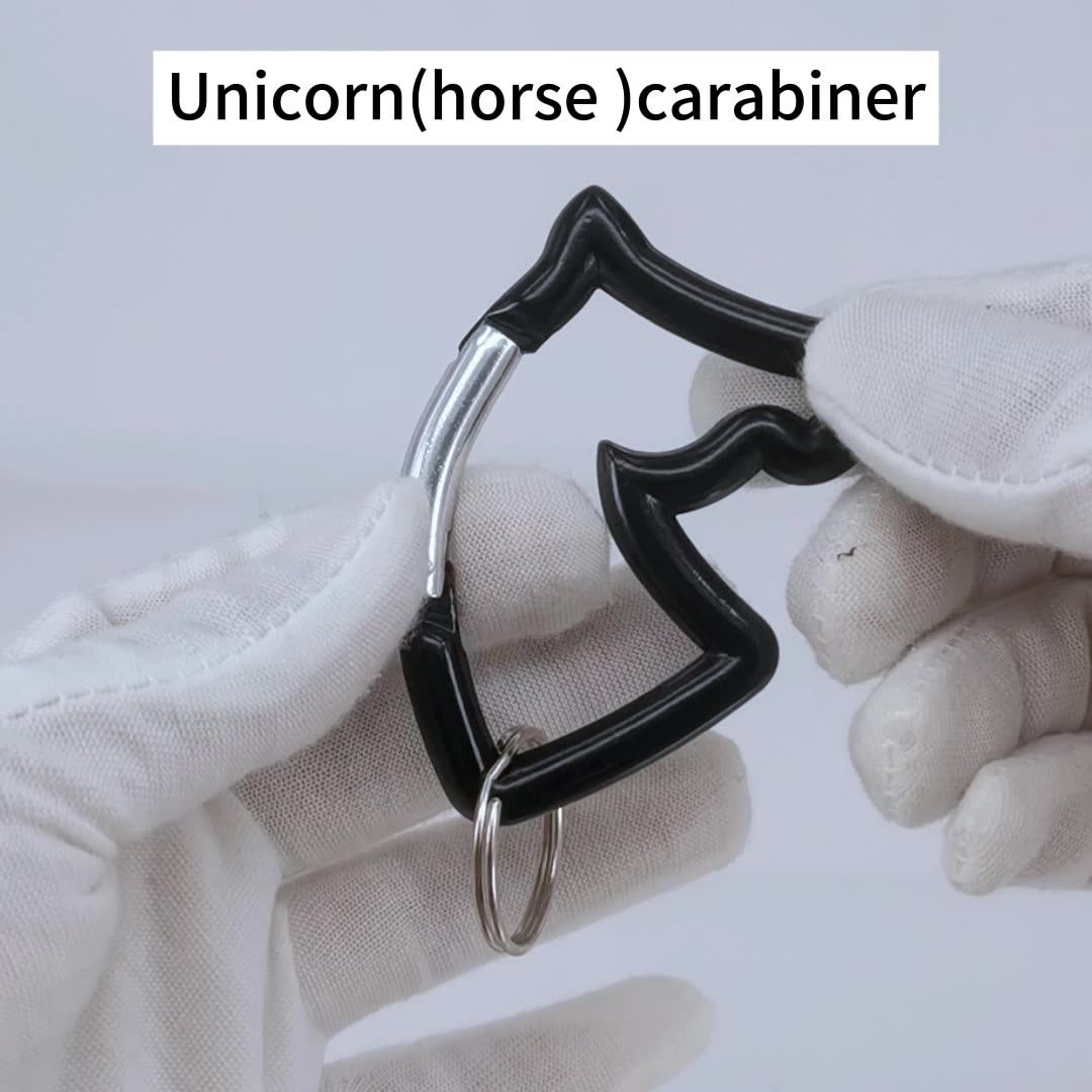 Baichao Animal Key Ring Chain Aluminum Alloy Metal Spring Flat Unicorn ...