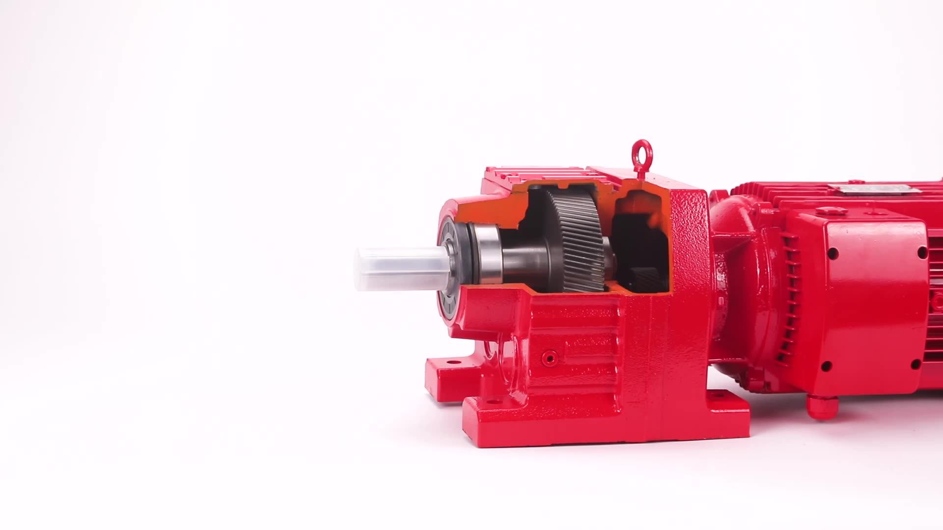 Cast Iron R37 Rf37 R47 Rf47 Inline Helical Gear Speed Reducer Gearboxes ...