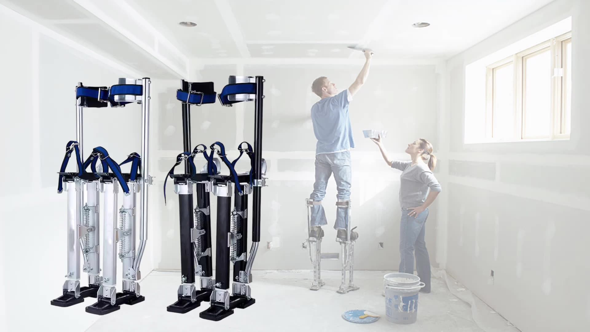 2440 Drywall Stilts For Painter Taping Tool Silver Yanfeng Aluminum ...