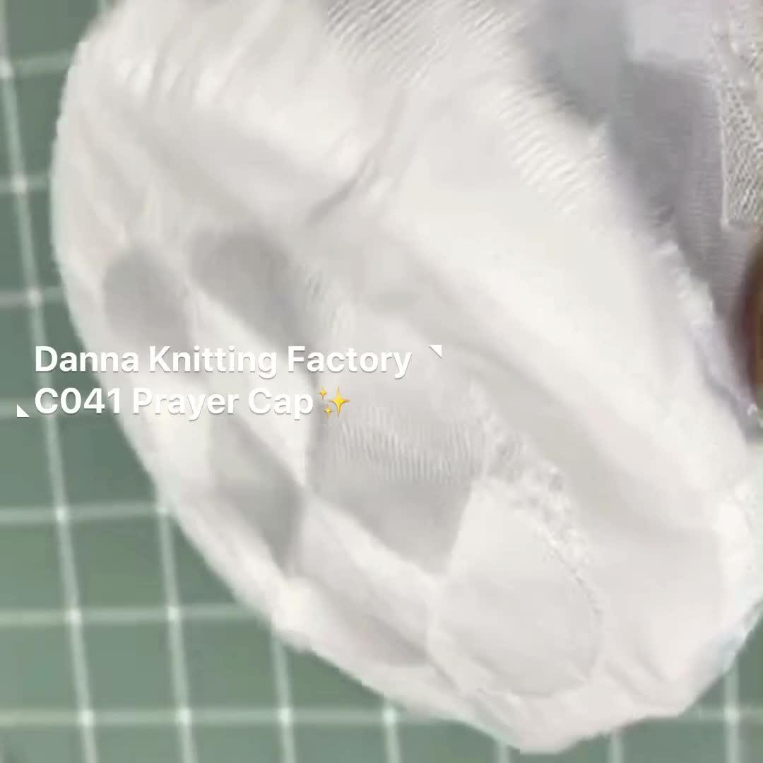 White Prayer Men Cap Islamic Hat Embroidered Saudi Soft Caps - Buy ...