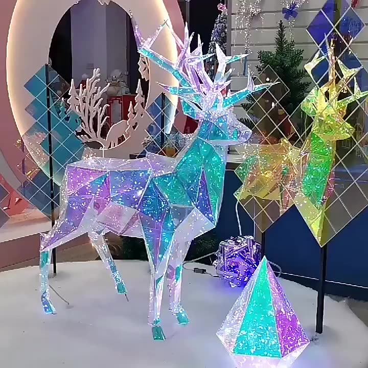 Rgb Tree Led Light Frame Street Star 2023 New Large Outdoor Christmas ...