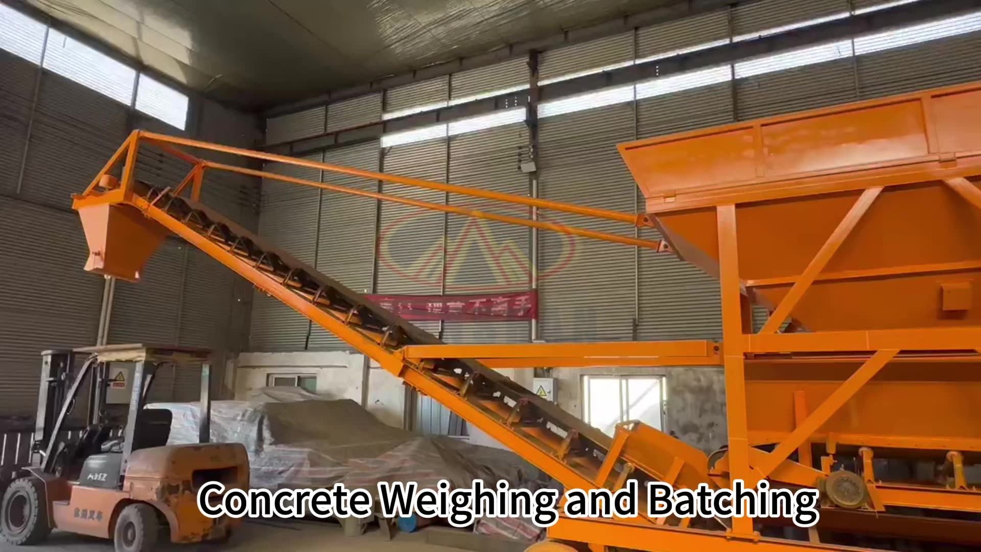 Electric Weighing Hopper Concrete Aggregate Dosing System Cement ...