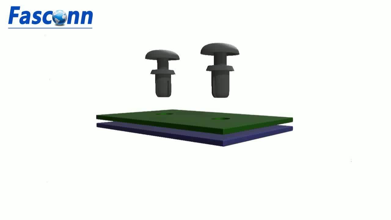 Round Head Heat Resistant Nylon Snap Rivets,Natural,Tan,Beige Color ...