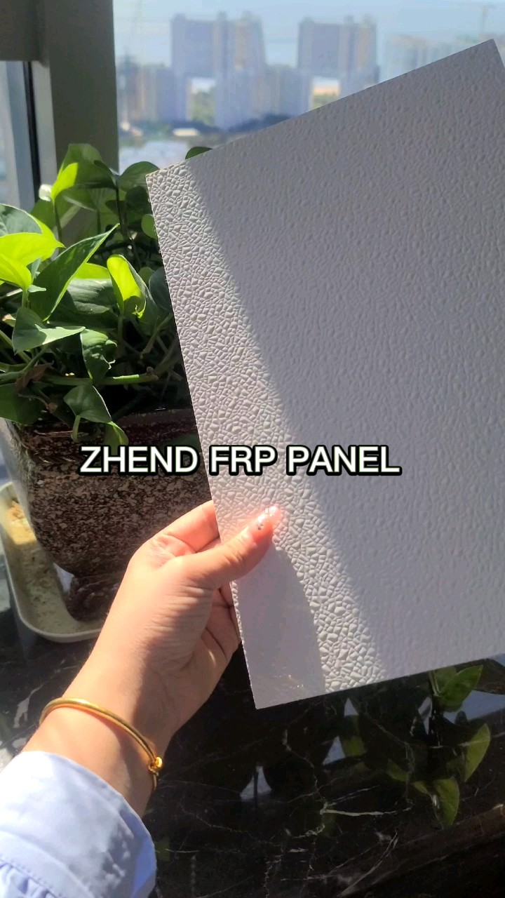 Iso 9001 Embossed Pebble Surface High Glossy Fiberglass Frp Panel Stone ...