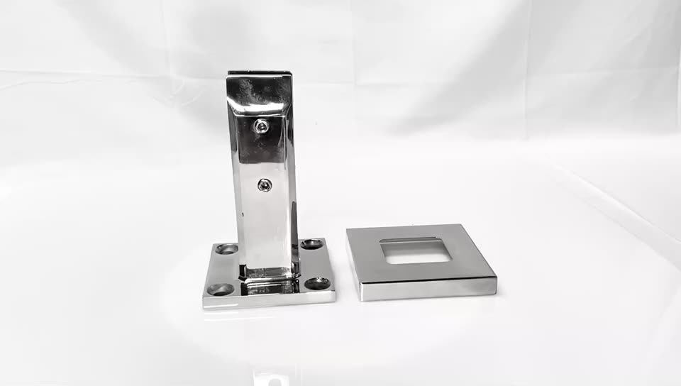 Easy Installation Stainless Steel Square Fence Post Clamps For 8-12mm ...