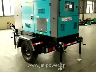 Mobile Flywheel Generator 10kw 20kw 25kw 30kw 35kw 40kw Portable Diesel ...