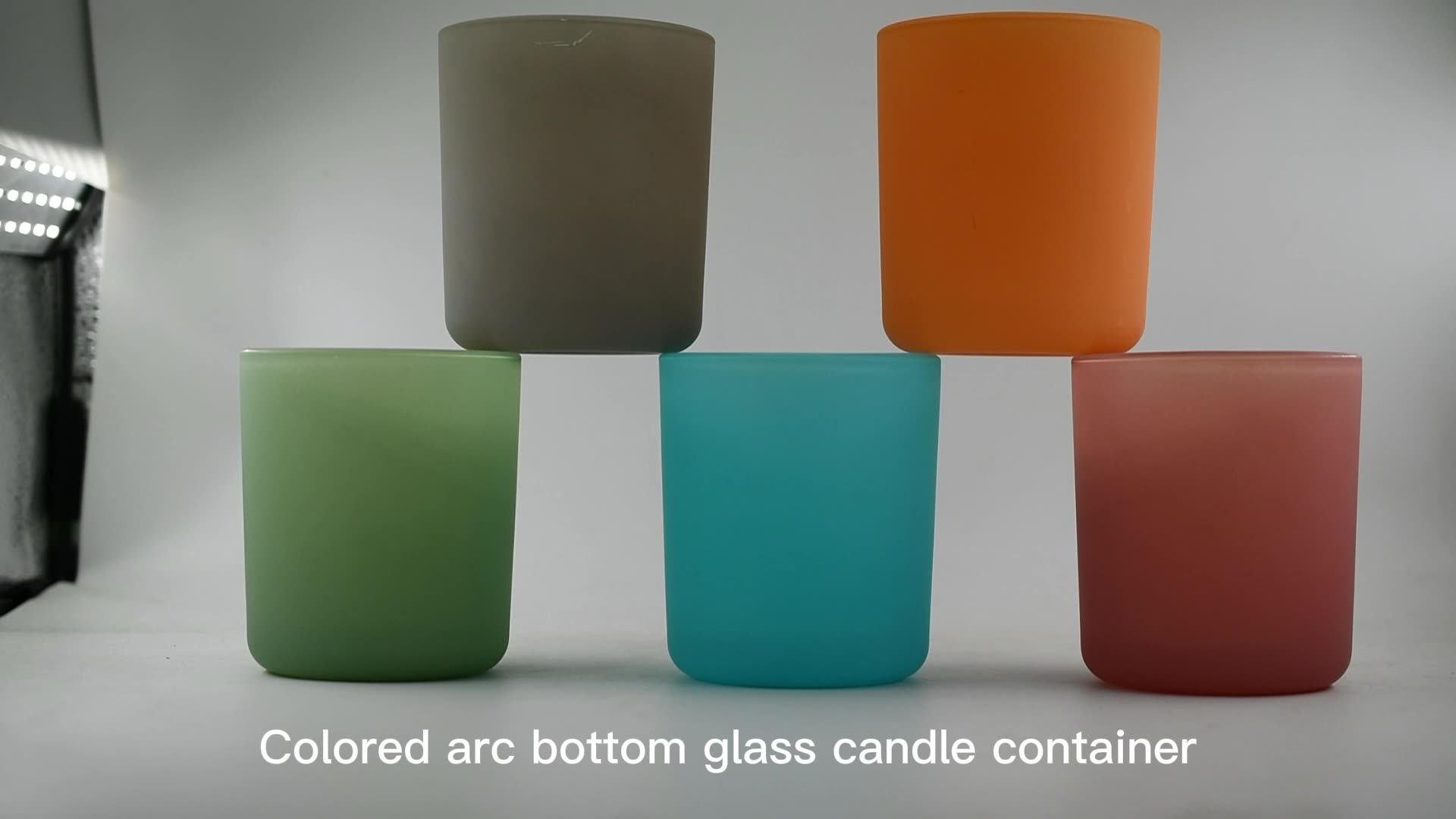 8oz Wholesale Unique Round Bottom Shape Matte Milky Luxury Glass Candle ...