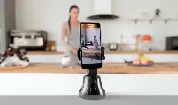 2020 360 Rotation Selfie Stick Auto Face Object Tracking Smart Camera ...