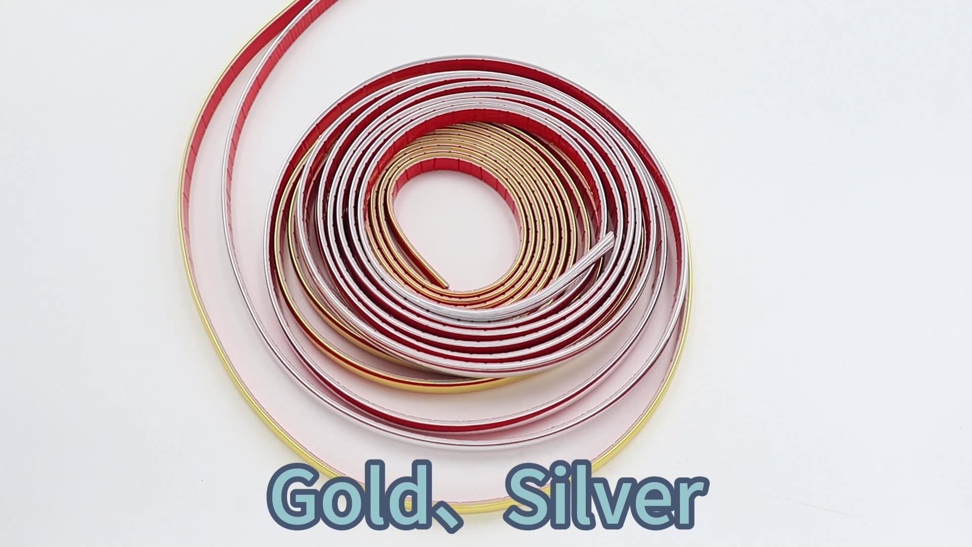 Mh Furniture Edge Trim Strip Silver Gold Strip Decoration Pvc A Shaped ...