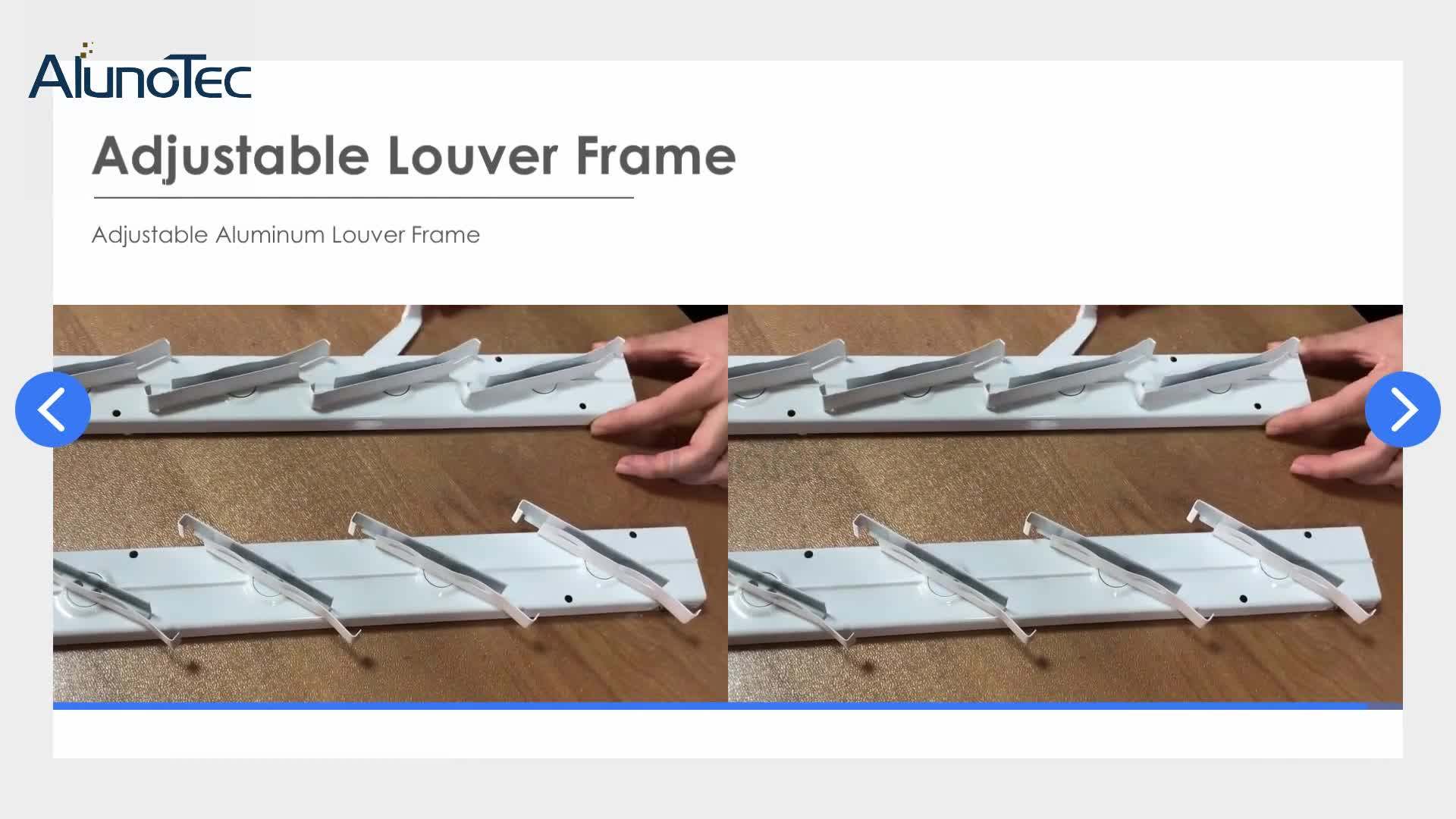 Best Selling Aluminium Louvre Steel Glass Kits Rubber Louver Frame For ...