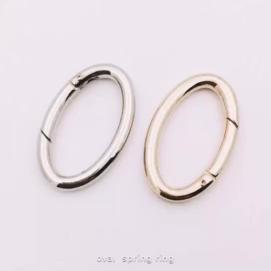 Metal Snap Clip Trigger Spring Key Ring Buckle Spring Oval Gate Ring ...