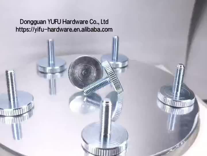 Stainless Steel Knurled Knob Thumb Screws Brass 1/4''m2 M3 M4 M5 M6 M8 ...