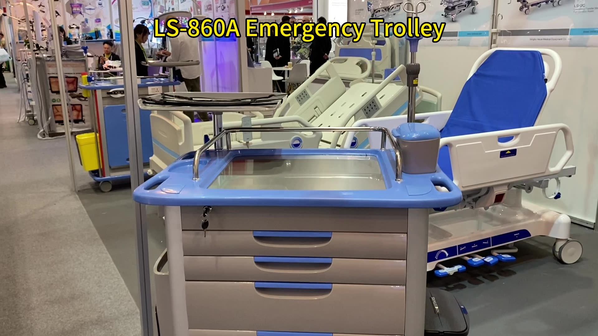 Abs Hospital Emergency Cart Emergency Trolley For Hospital Hospital ...
