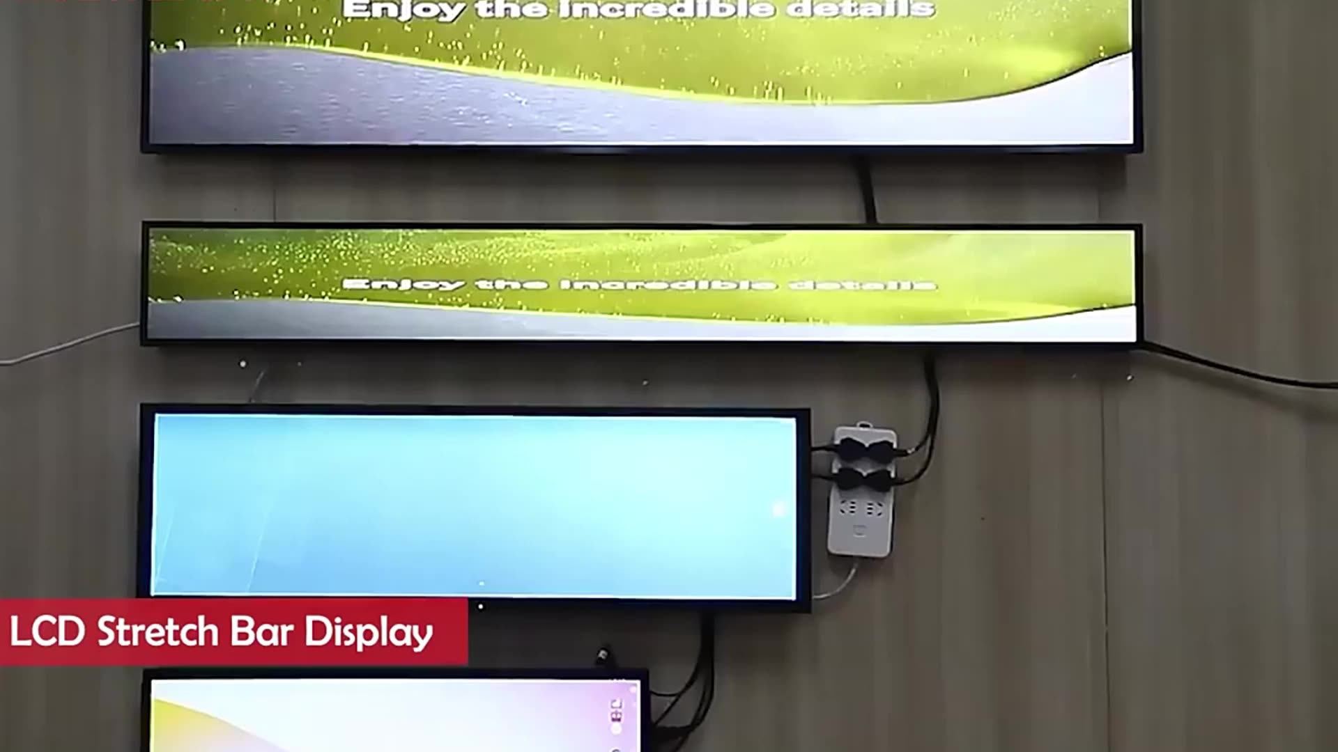 58.4in Ultra Wide Stretched Bar Lcd Screen Display Advertising Monitor Stretch Bar Lcd Digital ...