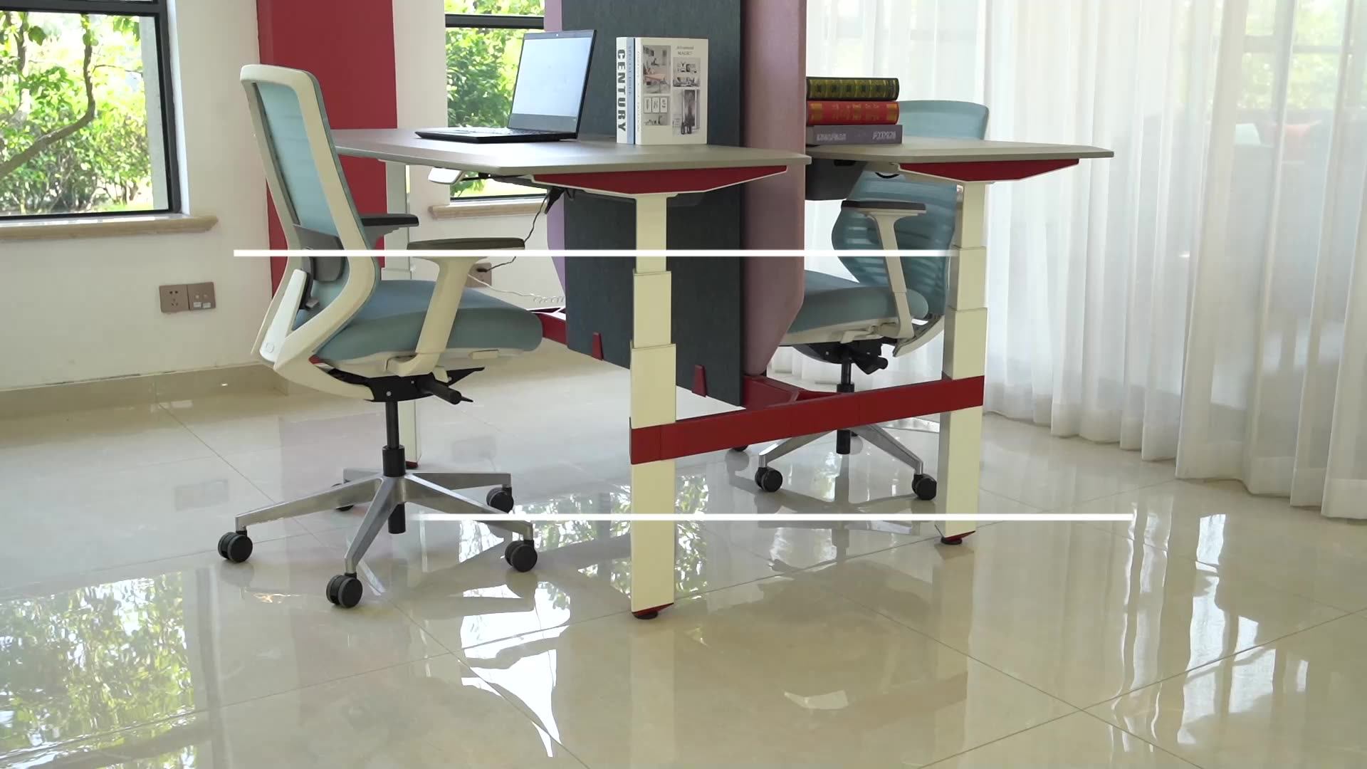 Zgo Ergonomic Home Office Furniture Motorized Table Computer Gaming ...