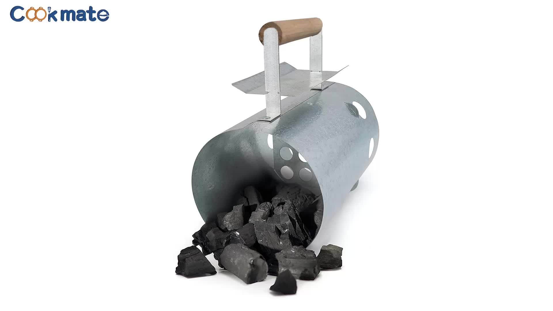 Fire Bucket Burner Lighter Barbecue Bbq Grill Chimney Charcoal Starter ...