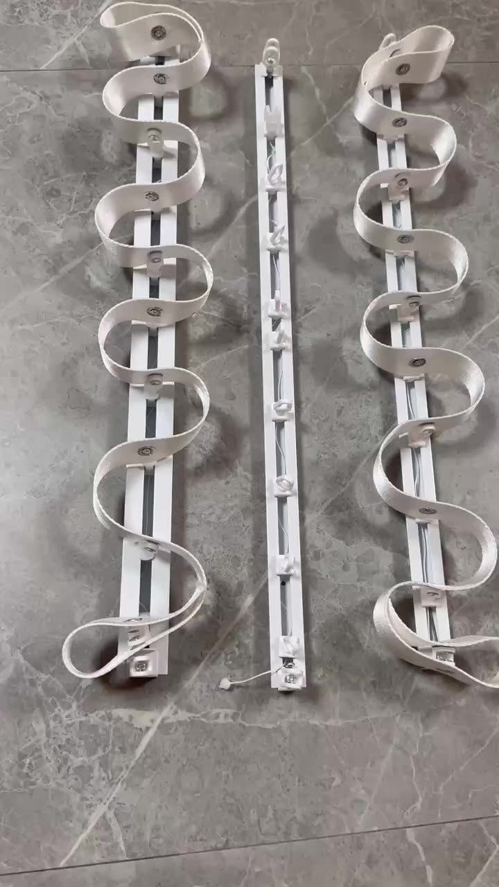 Transparent Ripple Fold Curtain Tape Nylon Ribbons With Hang Button For ...