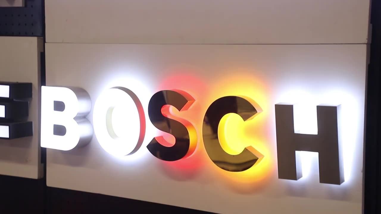 Custom Shop Store Front Metal Logo Light Up Letter Office Commercial ...