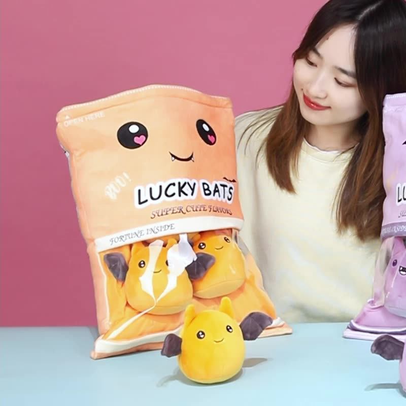 Creative Cute Amusing Stuffed Bat Plush Toys Comfort Cozy Snack Plush ...