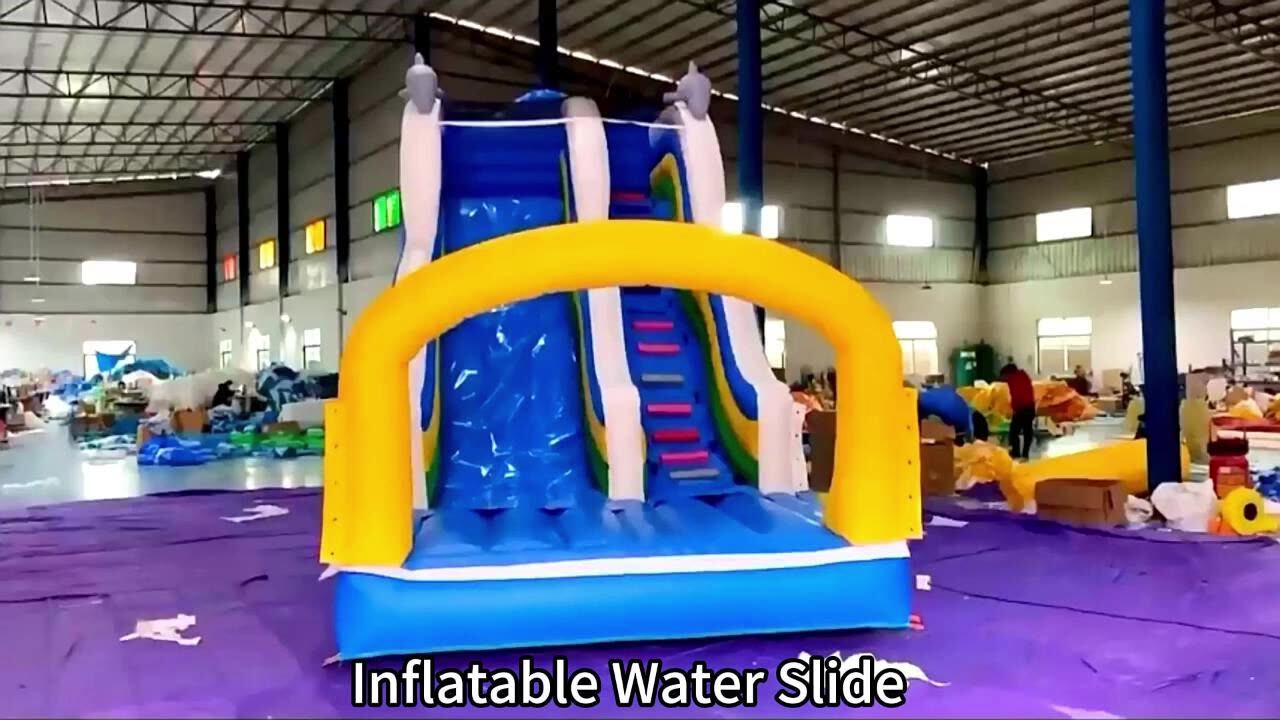 Outdoor Slide With Bouncy Castle Inflate Giant Adult Kids Jumpers ...