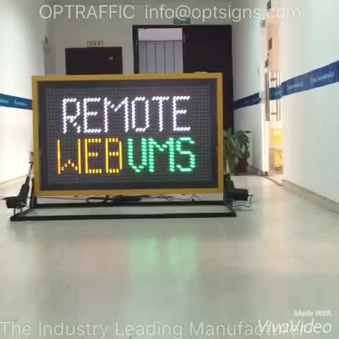 Portable Changeable Led Traffic Vms Sign Board Truck Mounted Vms Variable Message Signs - Buy ...
