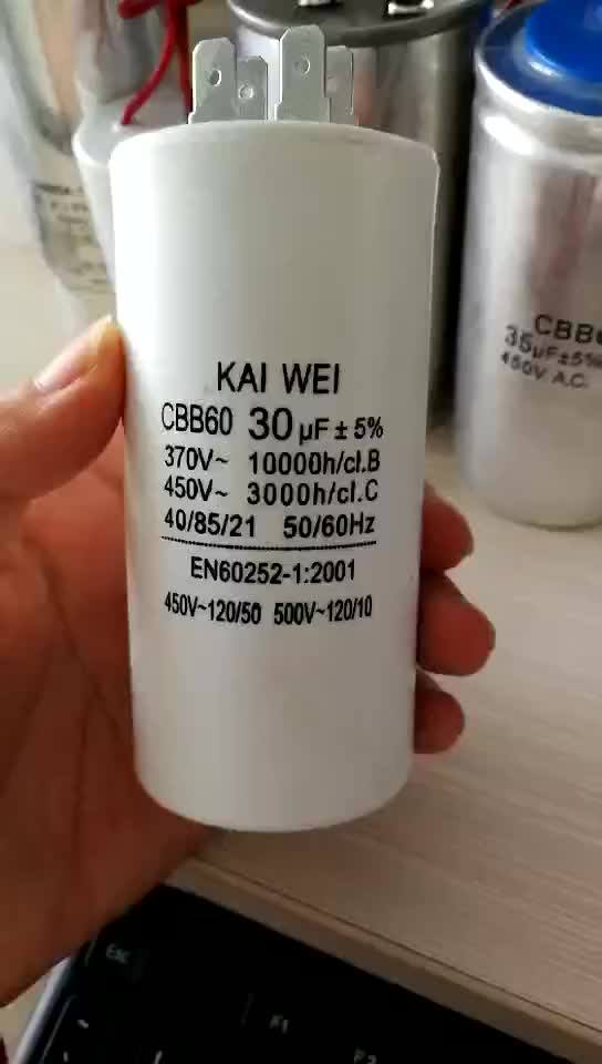 Cbb60 Ac Motor Run Capacitors 450vac 50 60hz 220v40 70 21 - Buy Ac ...