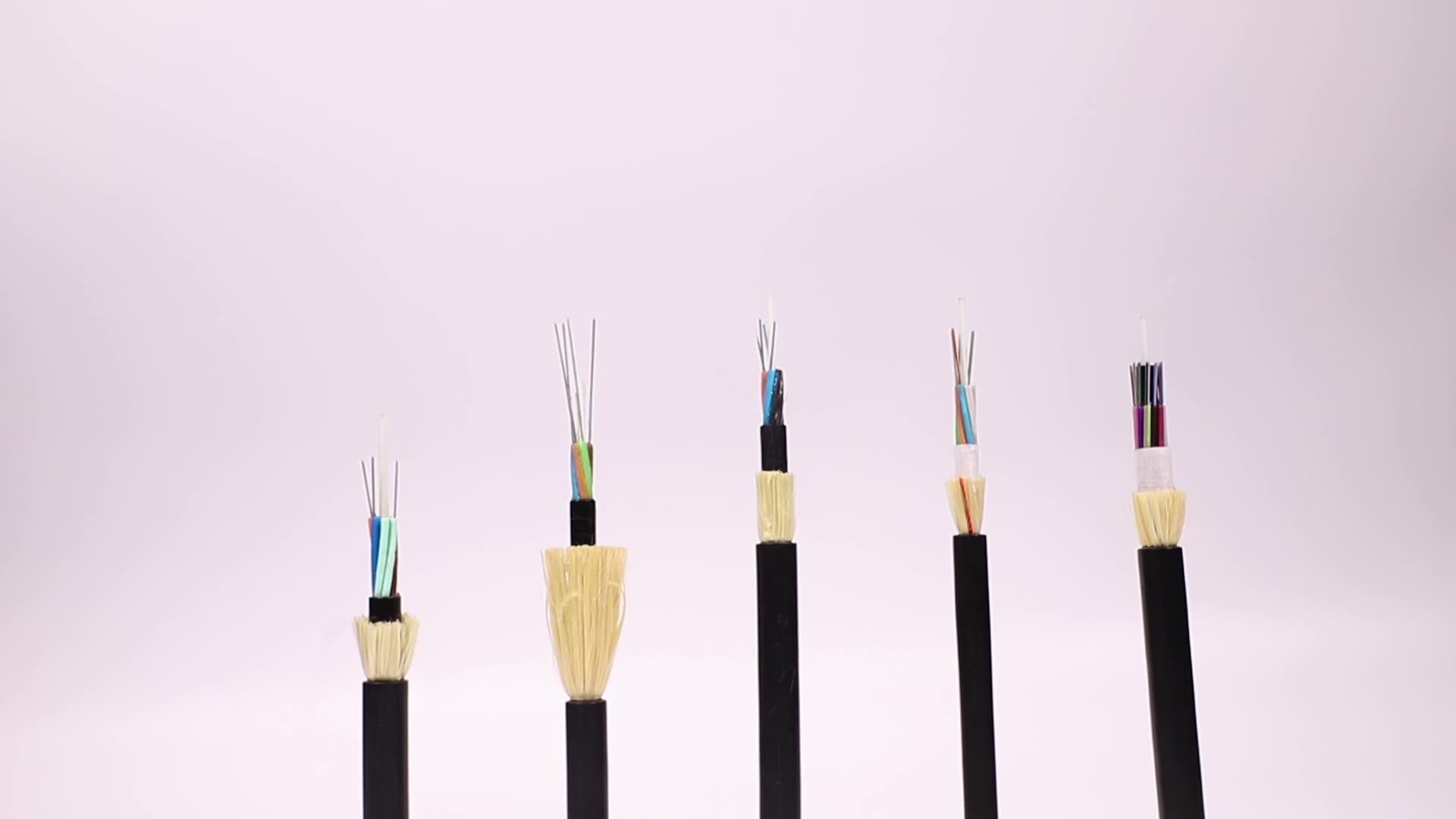 Nylon Jacket 24 Core Fiber Optic Cable Rat Proof Termite Protection ...