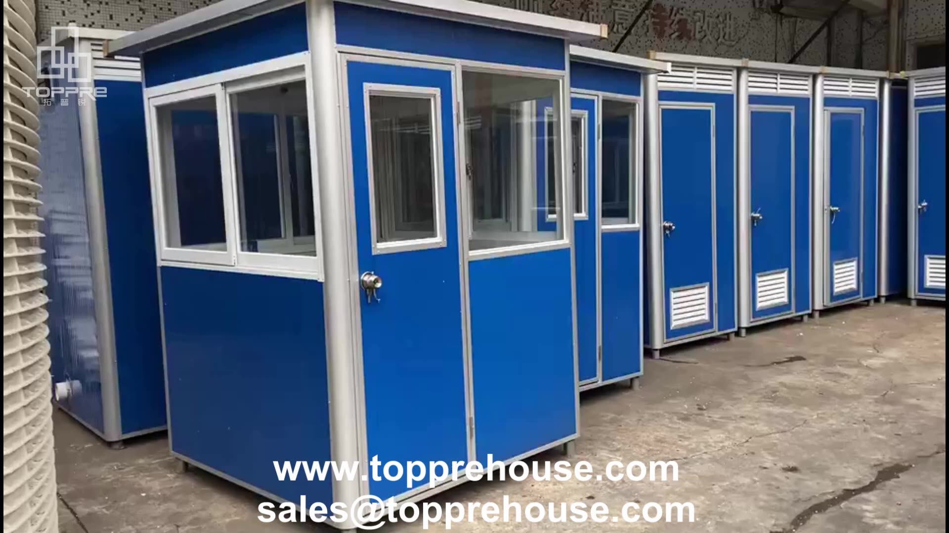 Color Steel Sentry Box Guard House Sanitary Cabin Rooms Security Guards ...