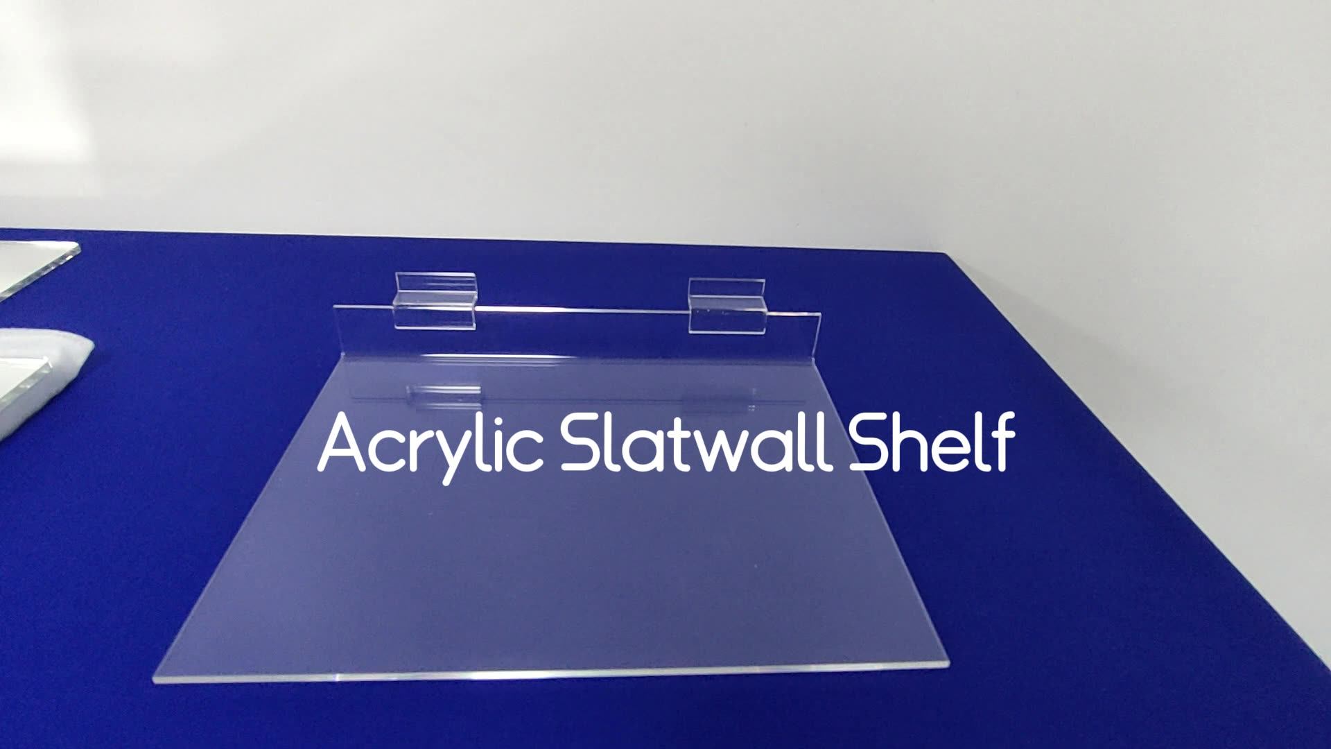 Slatwall Acrylic Straight Shelf Clear Acrylic Slatwall Shelves For ...