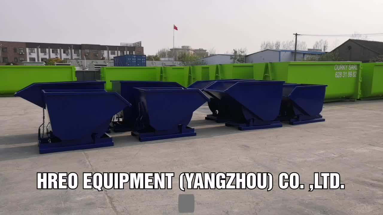 Forklift Dumpster Tipping Skip Self Dump Hopper Forklift Tipping Skip ...